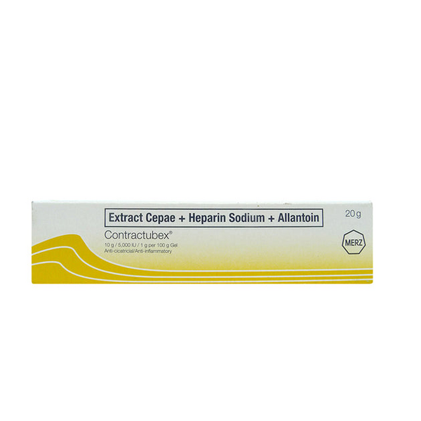 CONTRACTUBEX GEL Extract Cepae / Heparin Sodium / Allantoin 10g / 5000IU / 1g Gel 20g price in ...